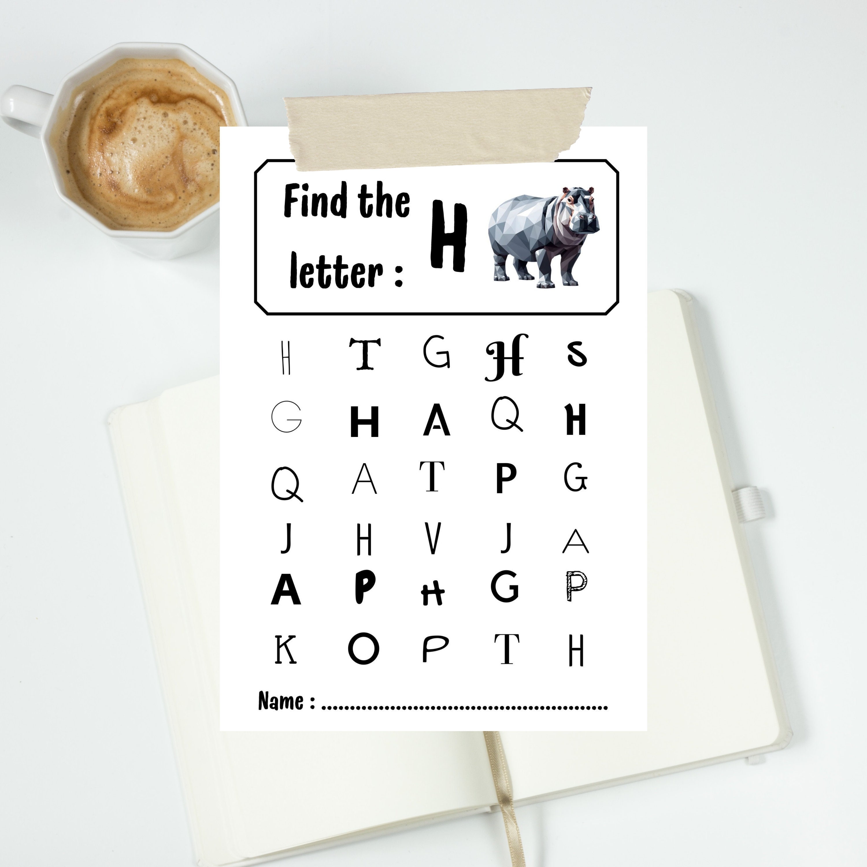 Alphabet Letter Finds A-Z PDF Printable Kids Educational Activity ...