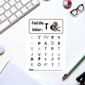 Alphabet Letter Finds A-Z PDF | Printable Kids Educational Activity ...