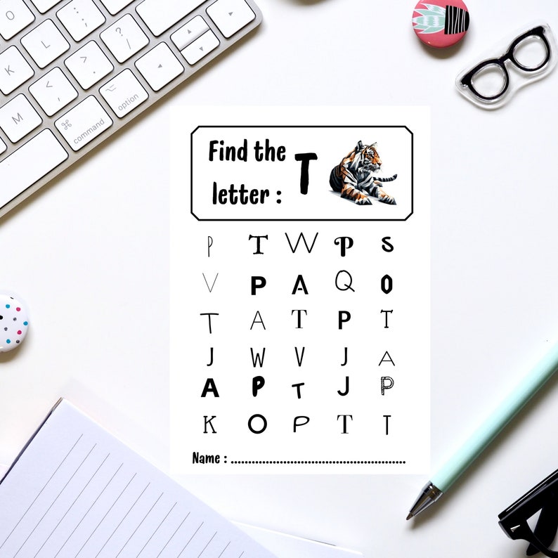 Alphabet Letter Finds A-Z PDF | Printable Kids Educational Activity ...