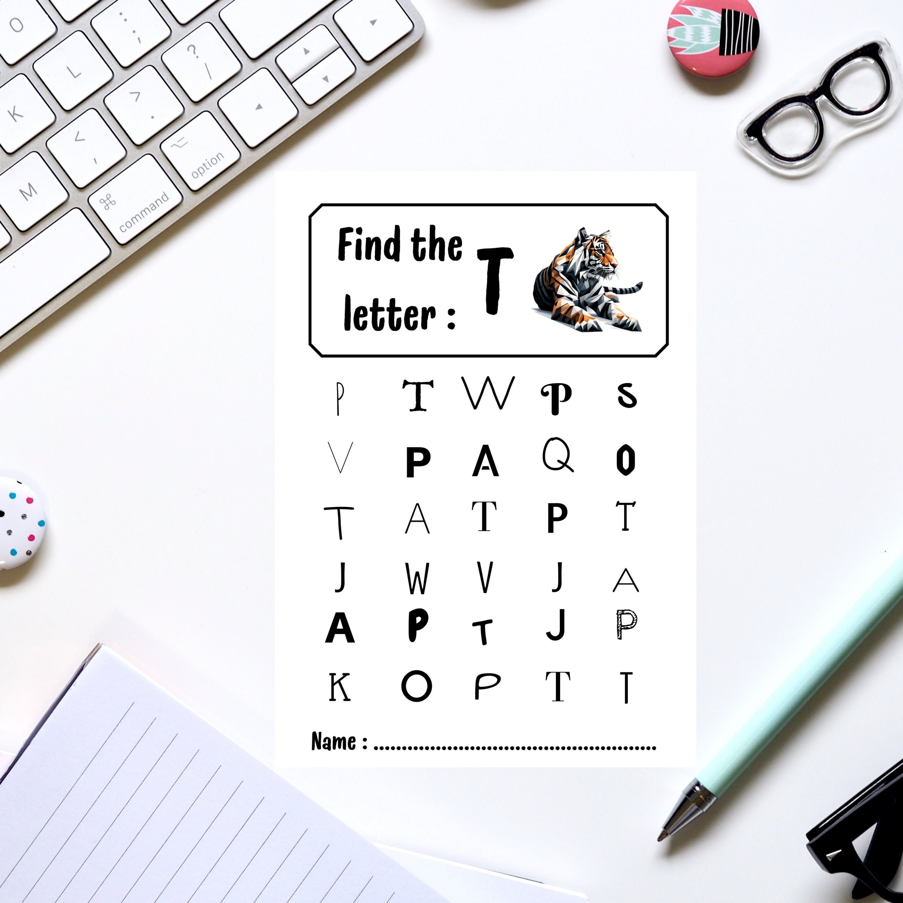 Alphabet Letter Finds A-Z PDF | Printable Kids Educational Activity ...