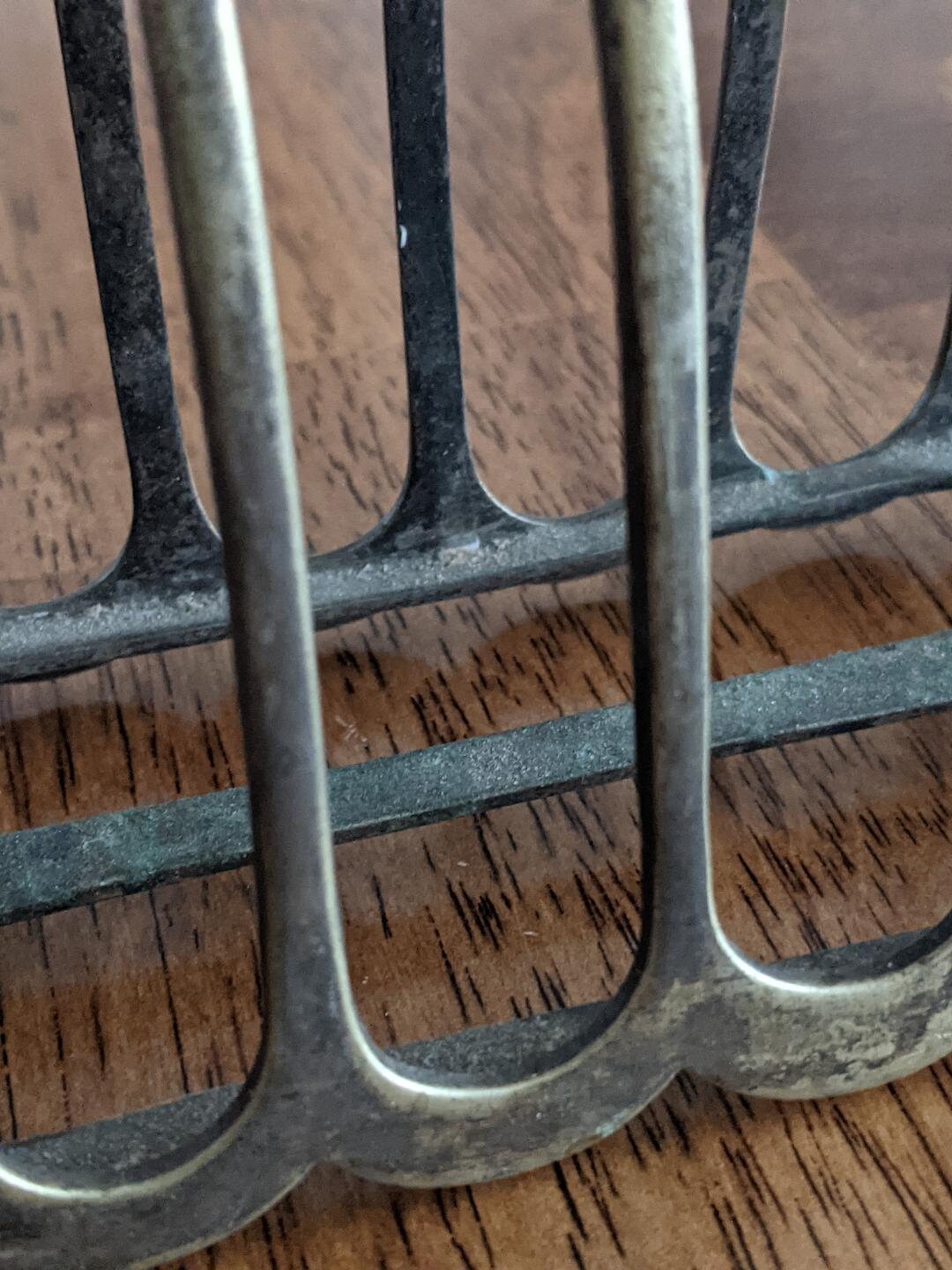 Brass Toast Rack, Vintage, 1920's, 6 Slot Toast Rack, Napkin Holder ...