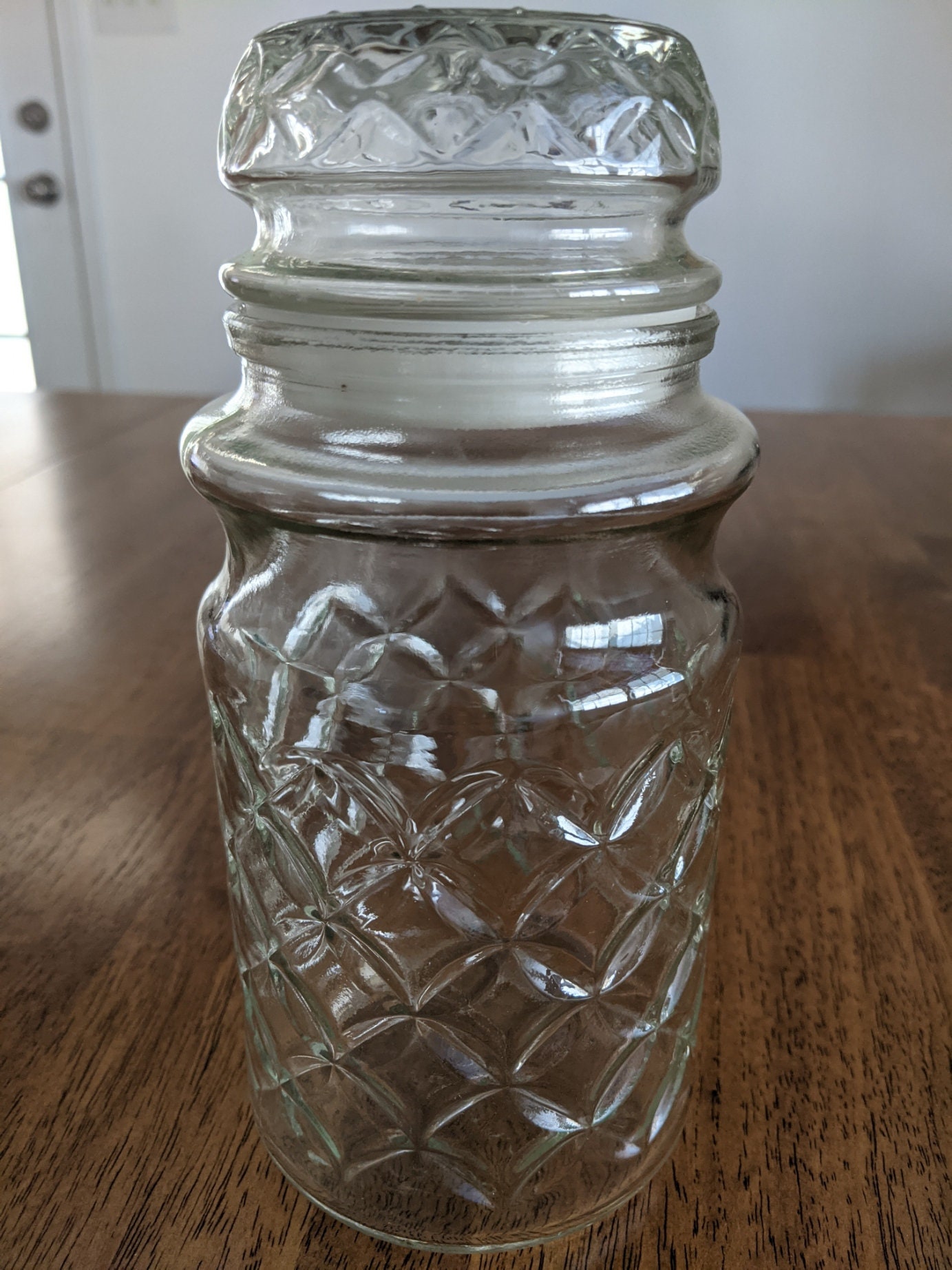 Planters Peanut Glass Jars, Set of 2, Vintage, 1984, Peanuts Jars With ...