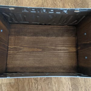 Recycled License Plate Box, Storage Box, Decorative Bin, Bar/kitchen ...