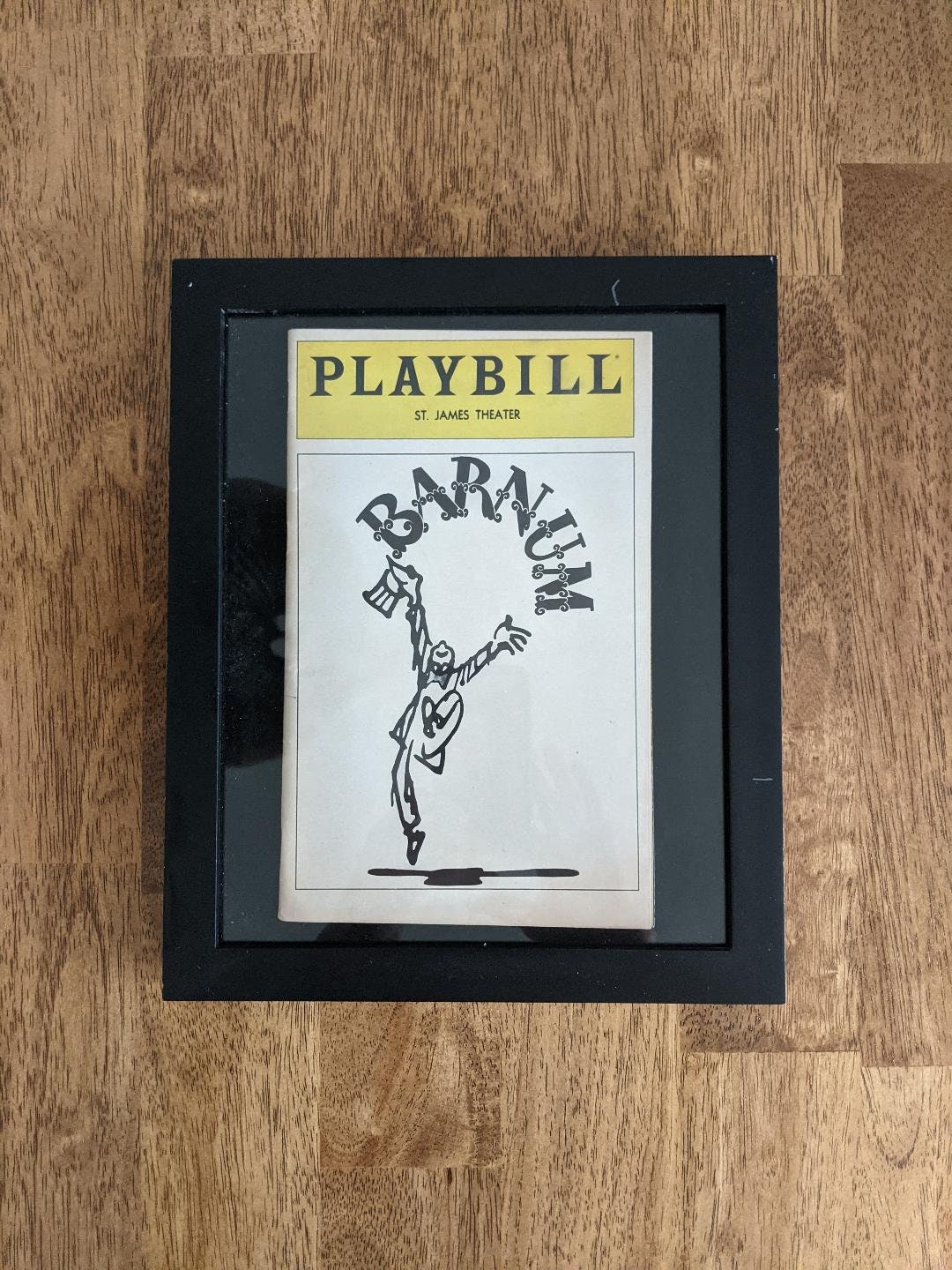 Barnum Playbill, Vintage, August 1981, St. James Theatre, Framed Barnum ...