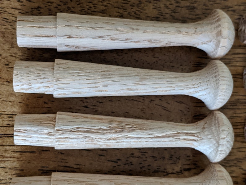 14 Count Unfinished Oak Shaker Pegs, Ready to Finish Oak Shaker Pegs ...