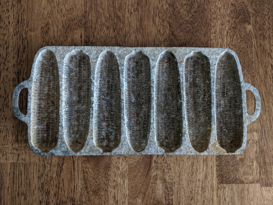 Cast Iron Corn Cob Bread Mold, Corn Bread Pan, Vintage, Corn Bread Mold ...