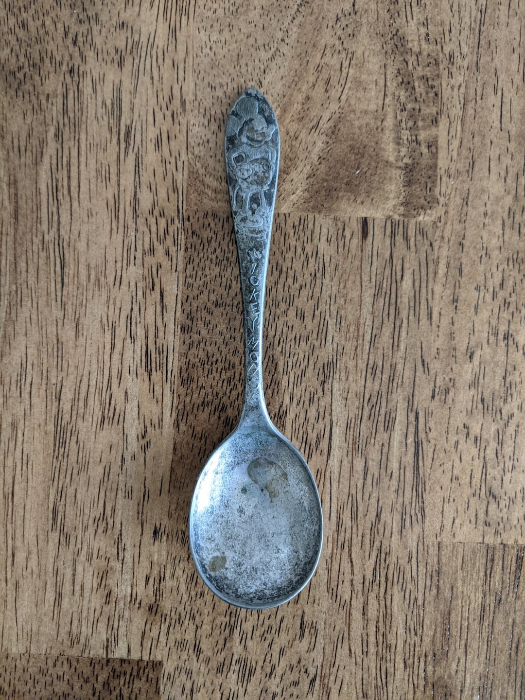 Mickey Mouse Spoon, Silver Mickey Mouse Spoon, Vintage, Branford Silver ...