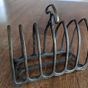 Brass Toast Rack, Vintage, 1920's, 6 Slot Toast Rack, Napkin Holder ...