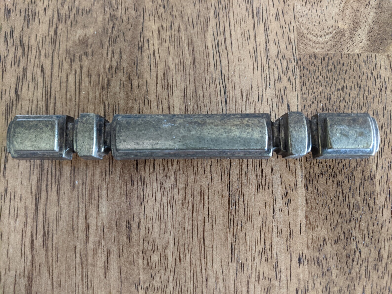 Set of 4 Aged Brass Finish Metal Drawer Pulls, Vintage, Retro, Set of 4 ...