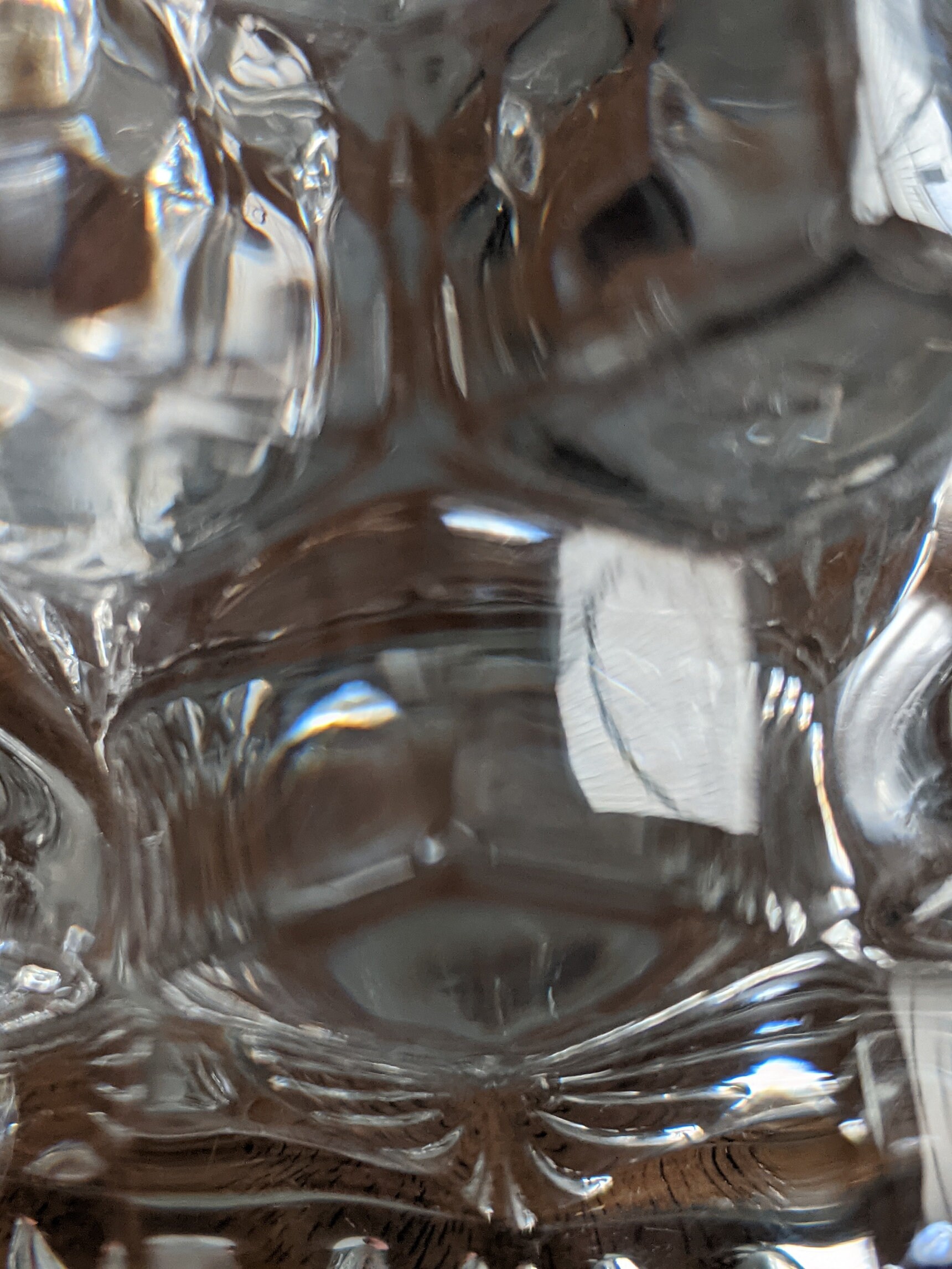 Cubist Glass Vase, Vintage, Mid Century Tumbling Cube Glass Vase With ...