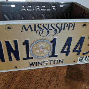 Recycled License Plate Box, Storage Box, Decorative Bin, Bar/kitchen ...