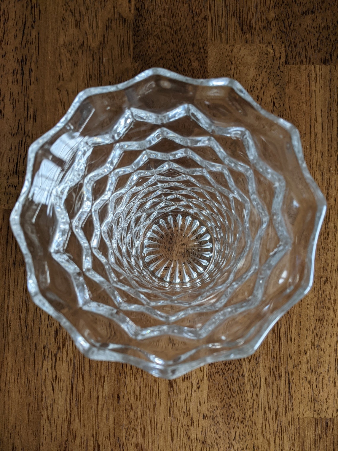 Cubist Glass Vase, Vintage, Mid Century Tumbling Cube Glass Vase With ...