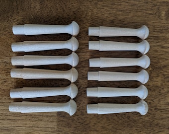 14 Count Unfinished Oak Shaker Pegs, Ready to Finish Oak Shaker Pegs ...
