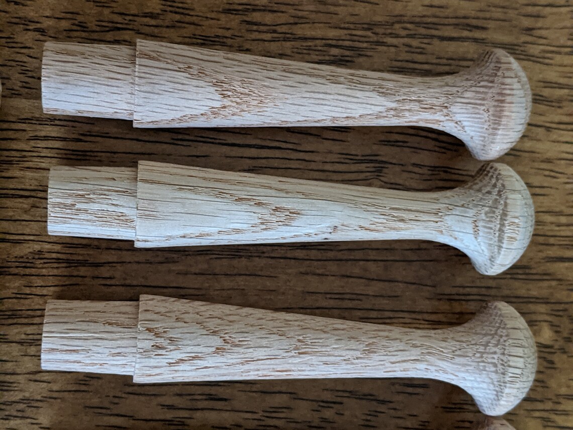 14 Count Unfinished Oak Shaker Pegs, Ready to Finish Oak Shaker Pegs ...