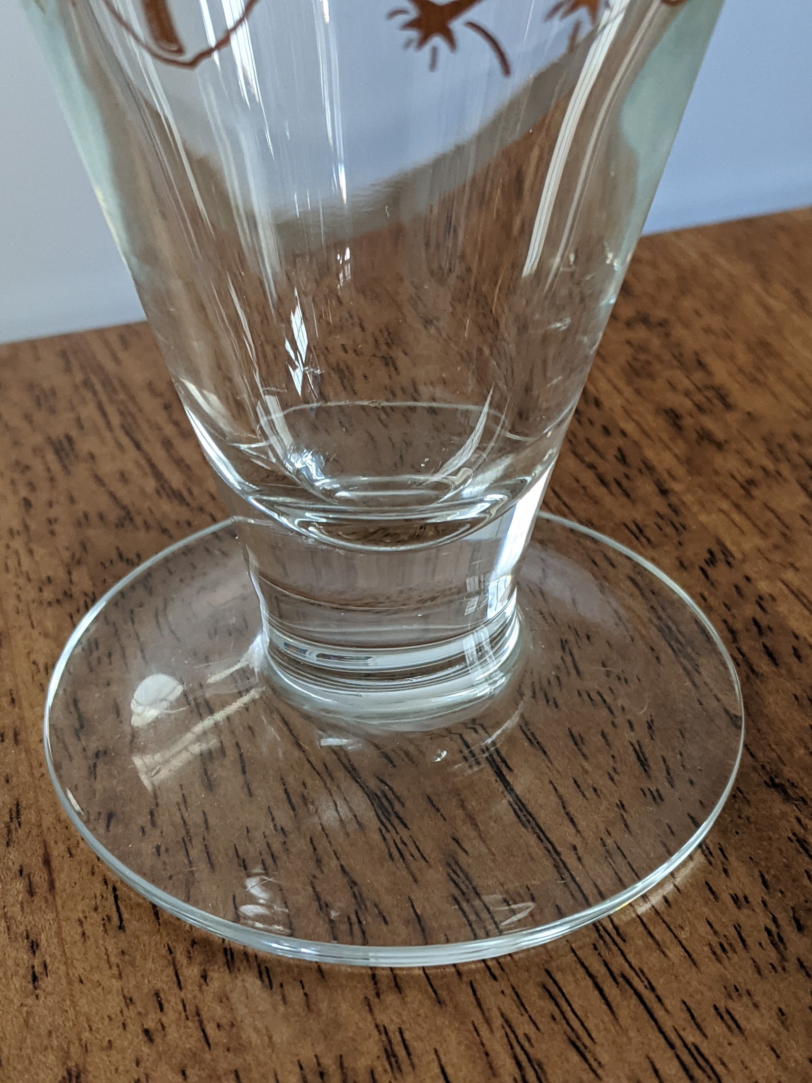 Kahlua Gold Confetti Cocktail Glasses, Vintage, Set of 4, Dessert ...