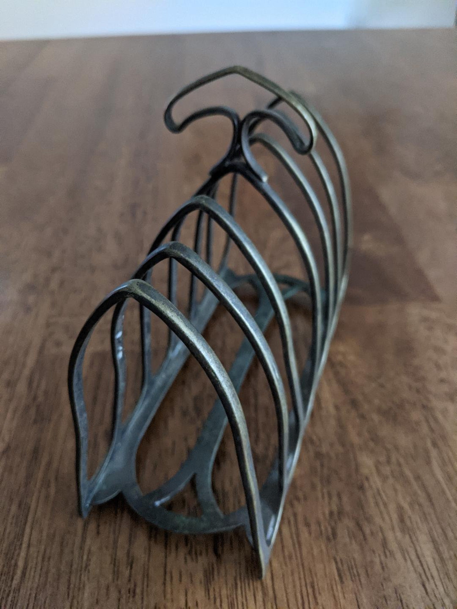 Brass Toast Rack, Vintage, 1920's, 6 Slot Toast Rack, Napkin Holder ...