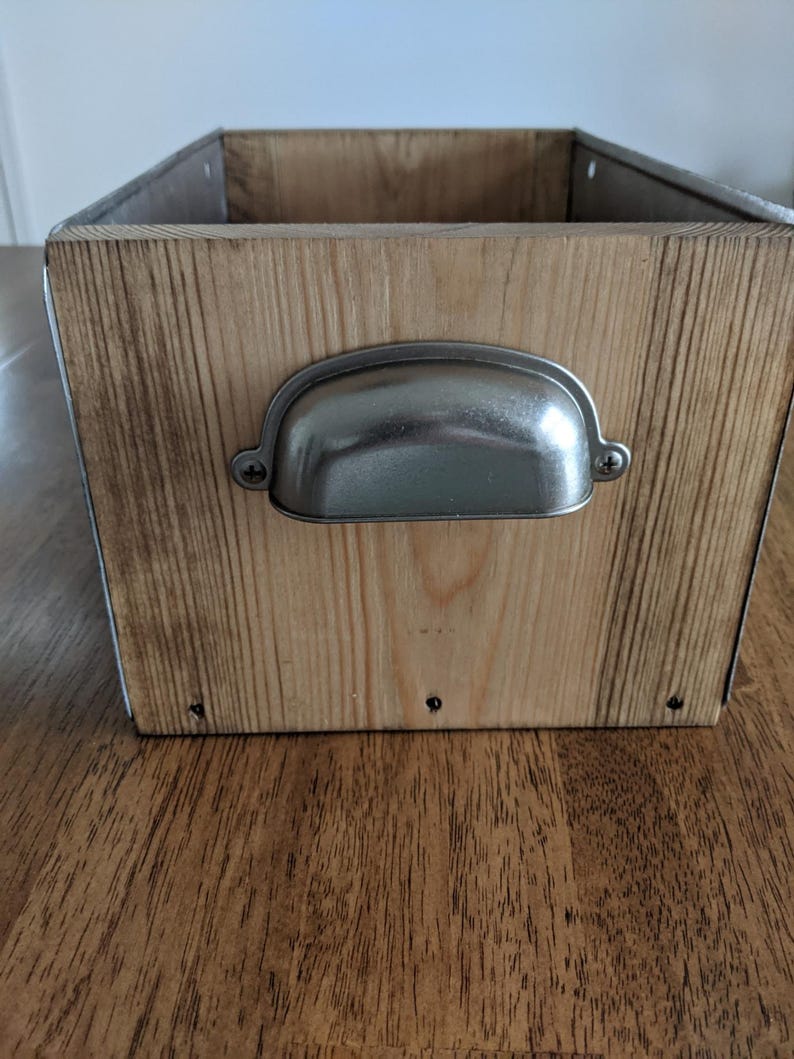 Recycled License Plate Box, Storage Box, Decorative Bin, Bar, Kitchen ...