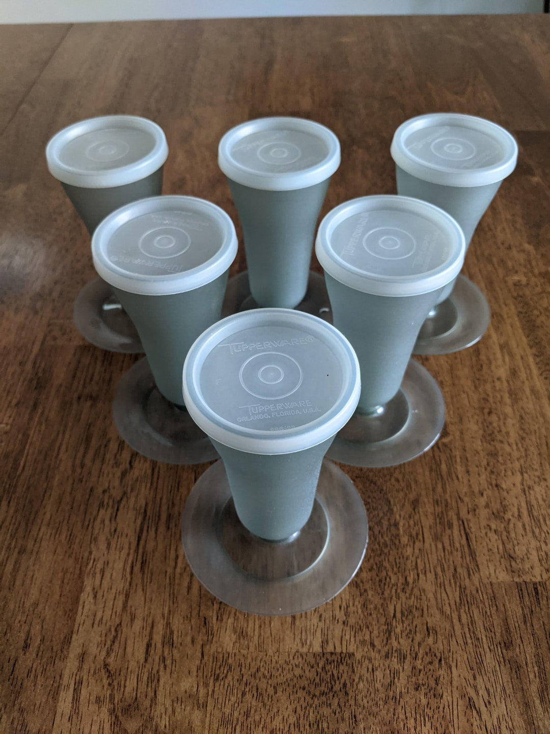 Tupperware Parfait Cups With Lids, Set of 6, Vintage, Tupperware Sundae ...