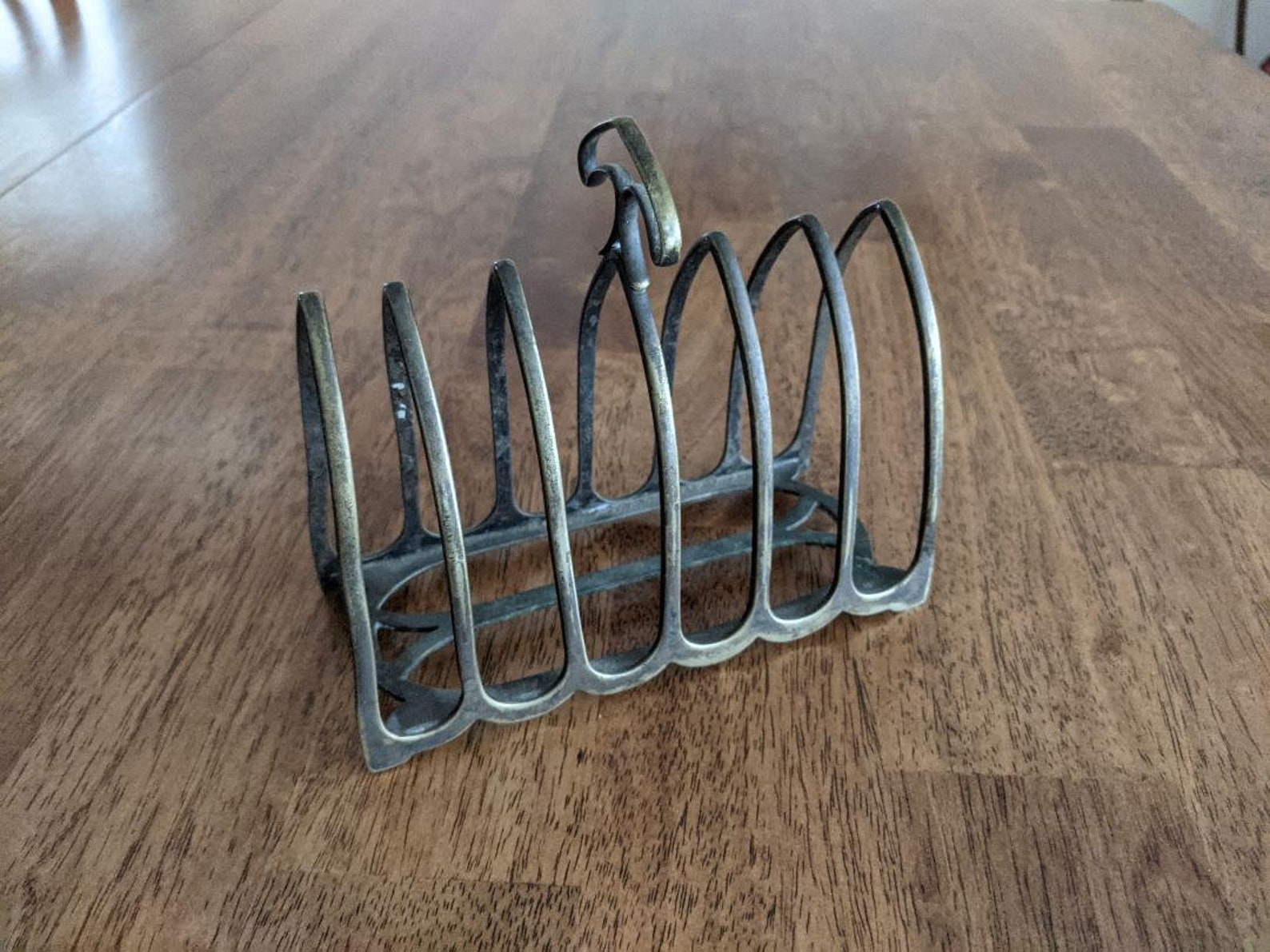 Brass Toast Rack, Vintage, 1920's, 6 Slot Toast Rack, Napkin Holder ...