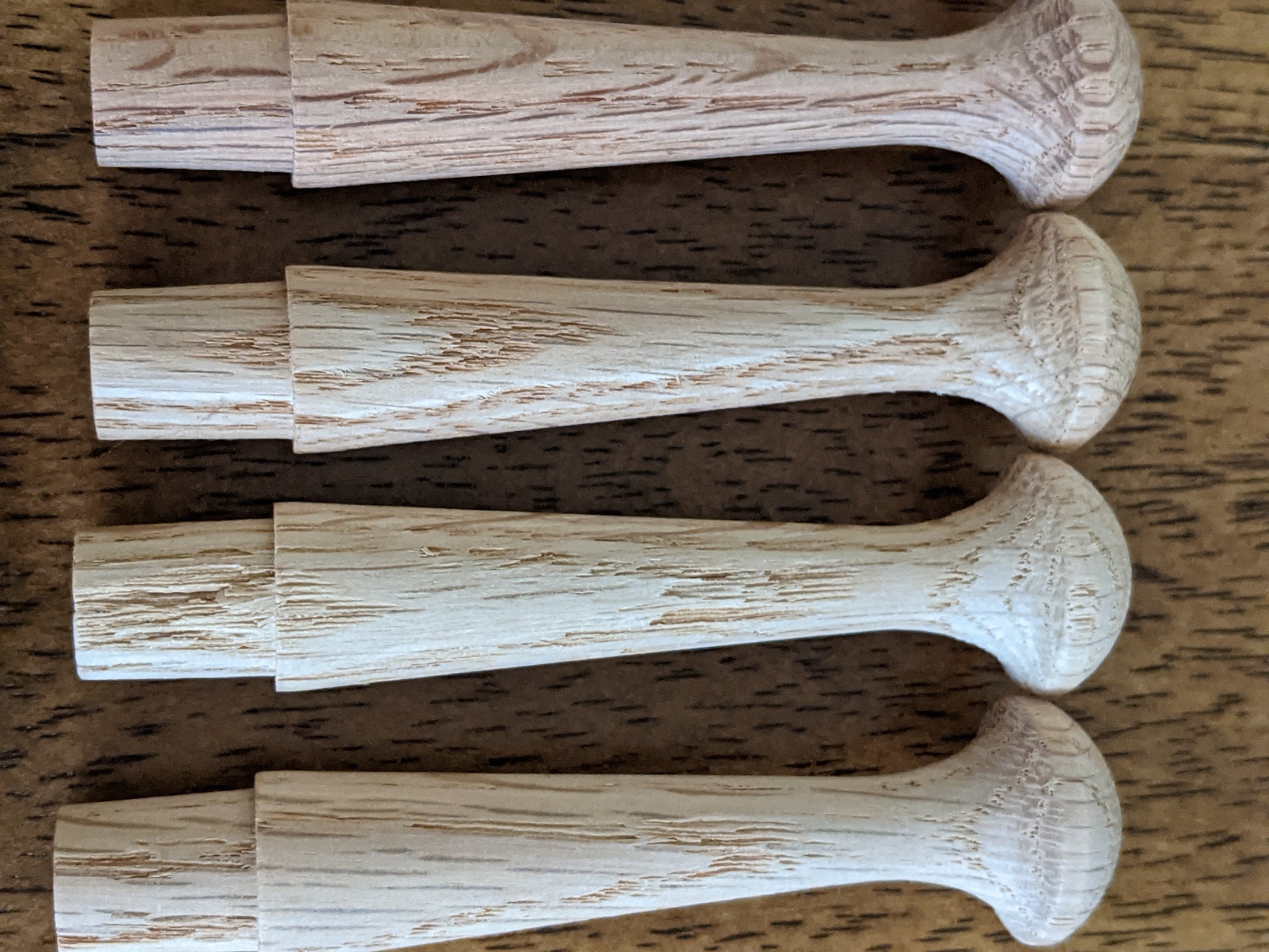 14 Count Unfinished Oak Shaker Pegs, Ready to Finish Oak Shaker Pegs ...