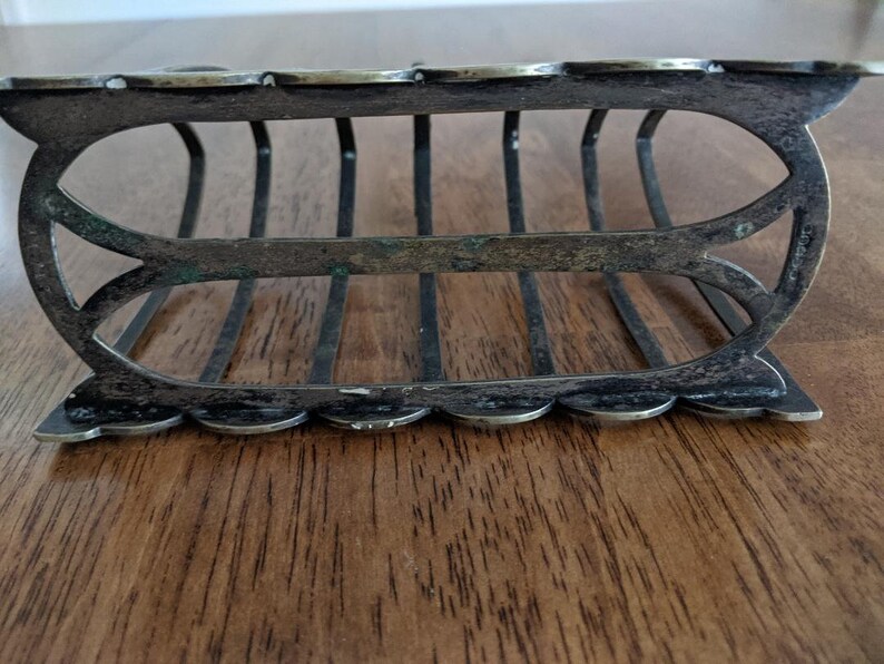 Brass Toast Rack, Vintage, 1920's, 6 Slot Toast Rack, Napkin Holder ...