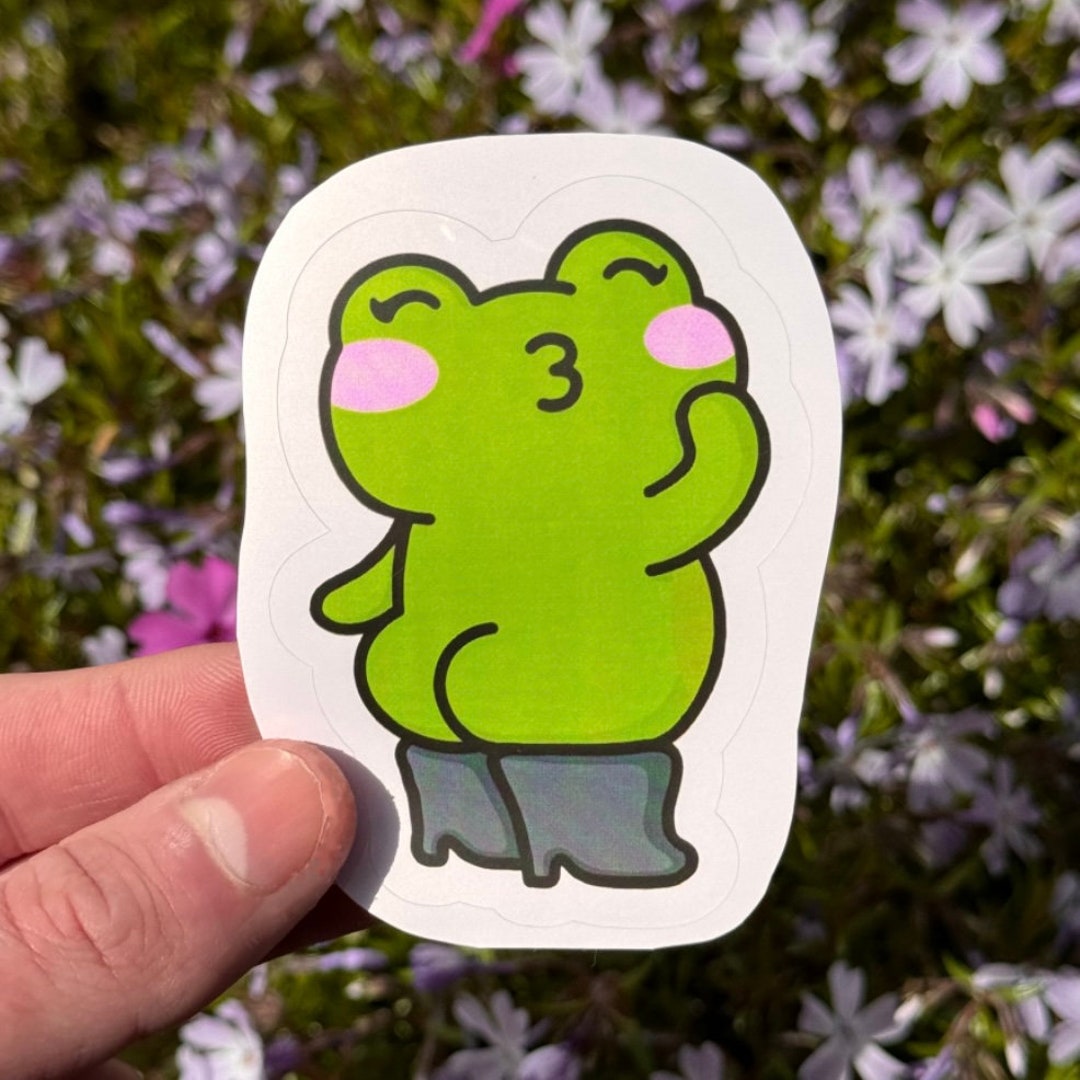 Capricorn Butt Frog Cute Starsign Sticker - Etsy