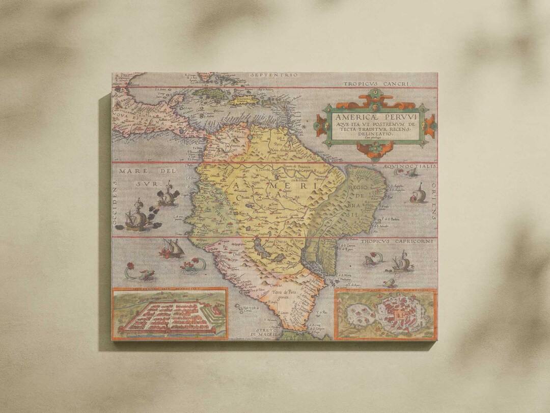 Explore the Rich History of South America With This 1578 Vintage Map ...