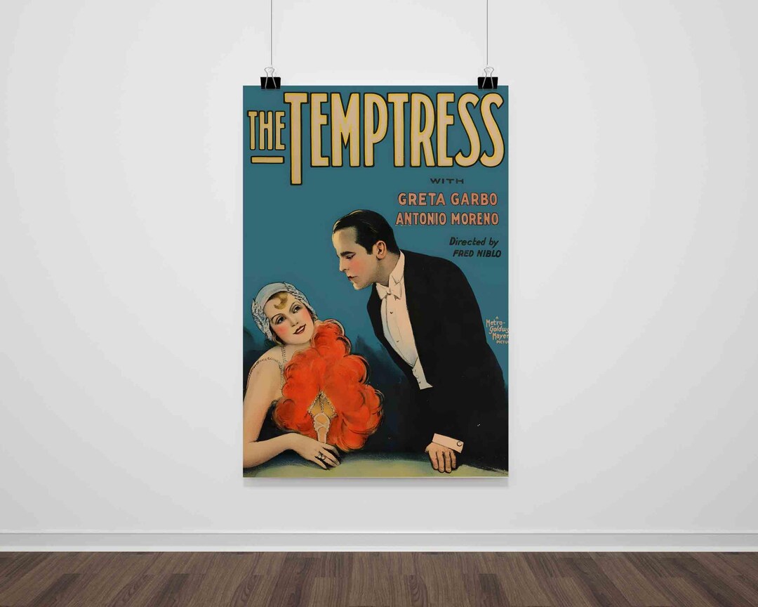 Classic Cinema Art: the Temptress 1926 Poster - Instant Download ...