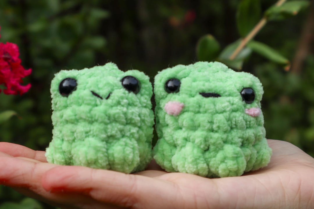 Crochet Pocket Frog Plushie|crochet Frog|tiny Frog Plushie|stuffed Frog ...