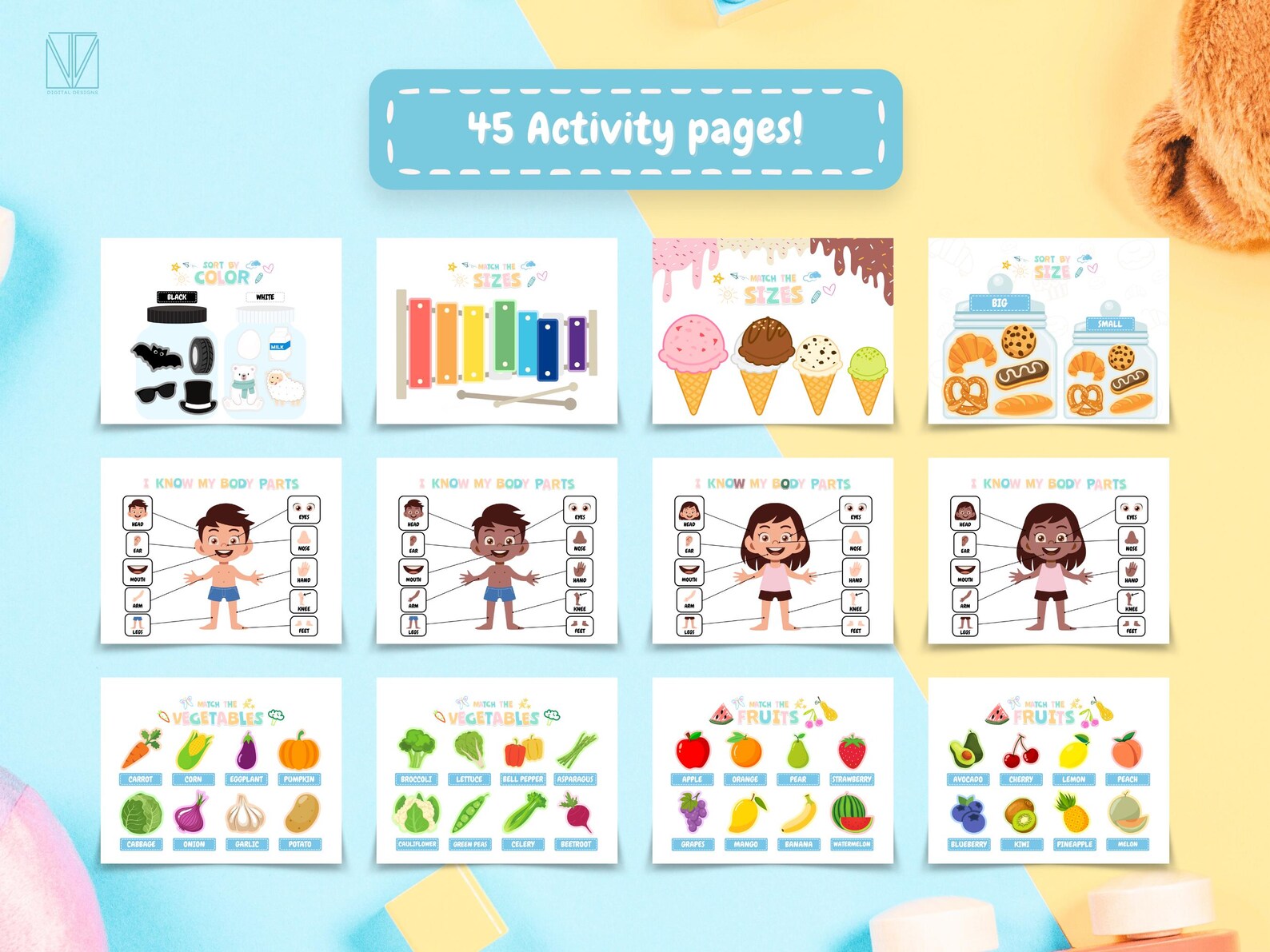 Busy Book Printable Toddler Busy Book Learning Binder Homeschool ...