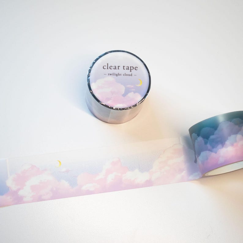 Twilight Cloud Washi Tape Clear Tape 30mm | MIND WAVE | Japanese ...