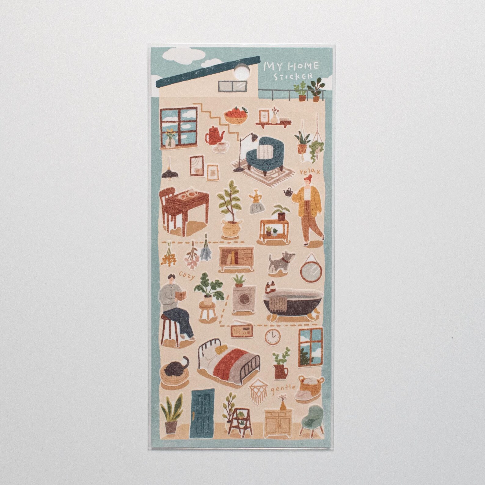 Japanese Planner Stickers 6 Types MIND WAVE My Home Themed Relax Rainy ...