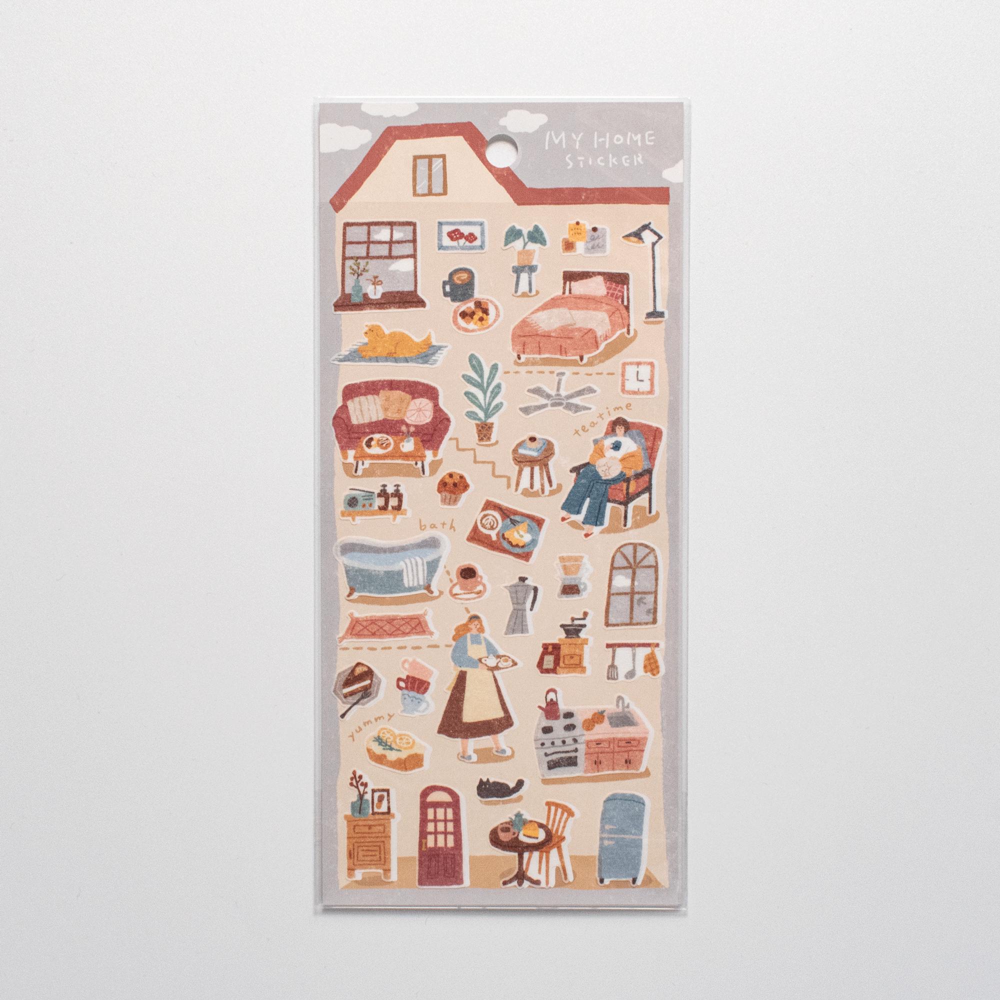 Japanese Planner Stickers 6 Types MIND WAVE My Home Themed Relax Rainy ...