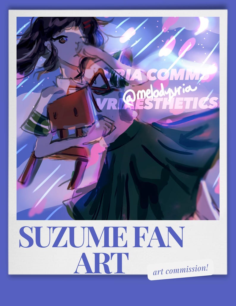 Suzume Fan Art (commision) - Etsy