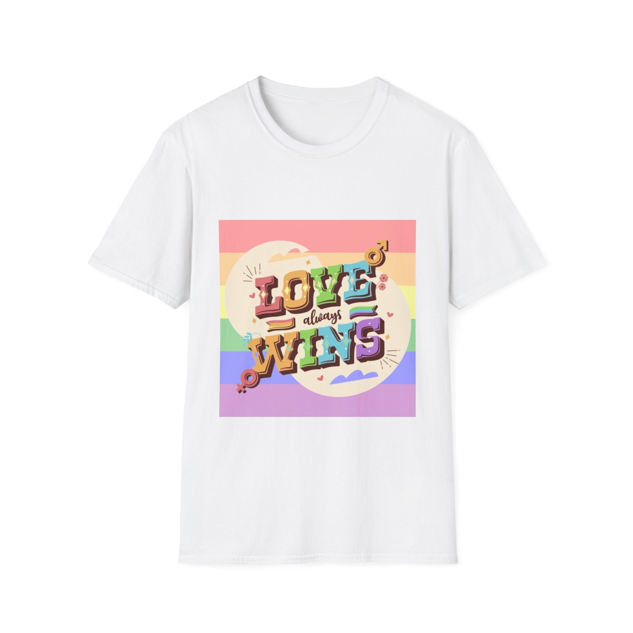 Love Always Wins Pride T-shirt LGBTQI Rainbow Pride Clothes Celebrate ...