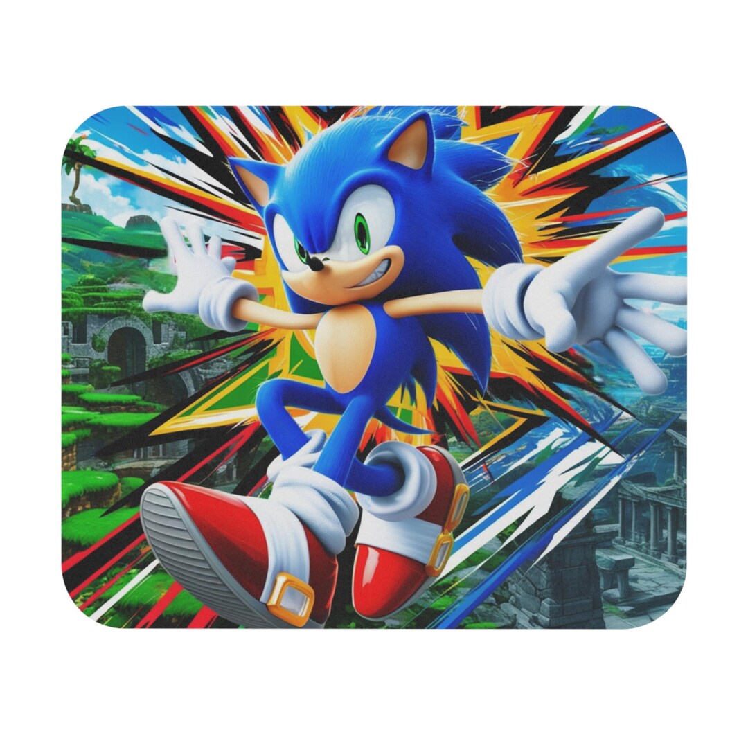 Sonic the Hedgehog Mouse Pad Dynamic, Colorful Art for Gamers Perfect ...