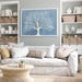 Blue Winter Tree Art Print, Abstract Nature Painting (digital Download ...