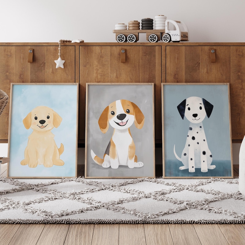 Dog Nursery Art - Etsy