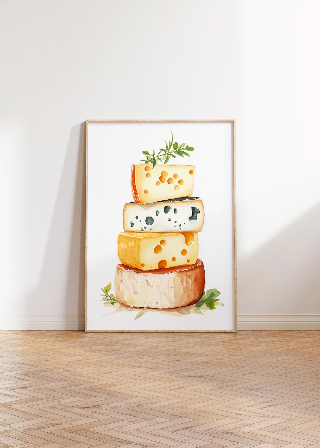 Retro Cheese Stack Print, Kitchen Food Art (digital Download) - Etsy