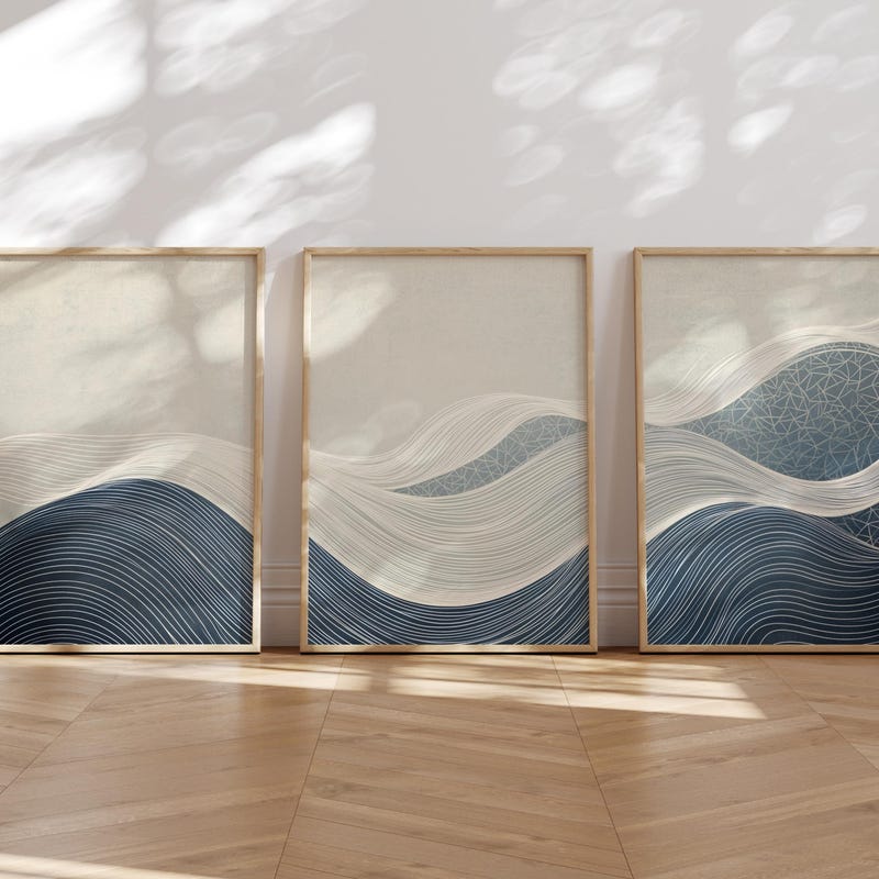 Abstract Wave Art - Etsy