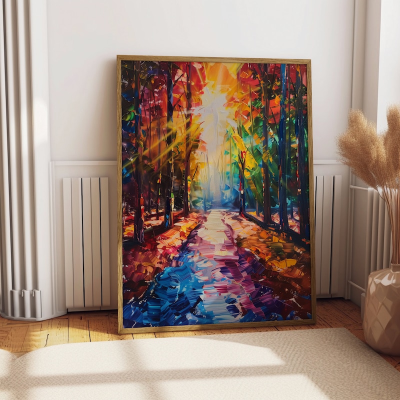 Abstract Forest Art - Etsy