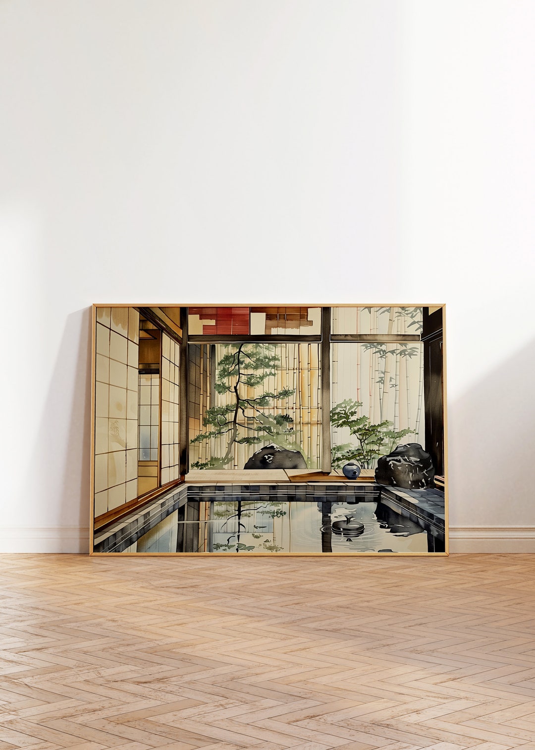 Japandi Neutral Scandinavian Wall Art, Minimalist Modern Japanese ...
