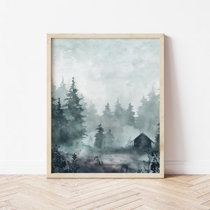 Japanese Wall Art, Mountain Wall Art, Japanese Art Print, Japandi Décor ...