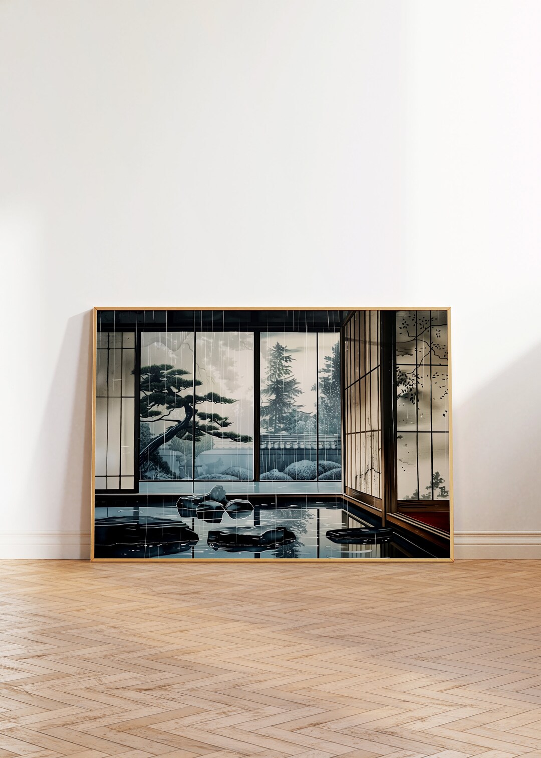 Japandi Neutral Scandinavian Wall Art, Minimalist Modern Japanese ...