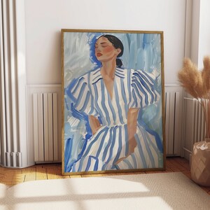 Colorful Stripes Art Print, Contemporary Striped Printable Art ...