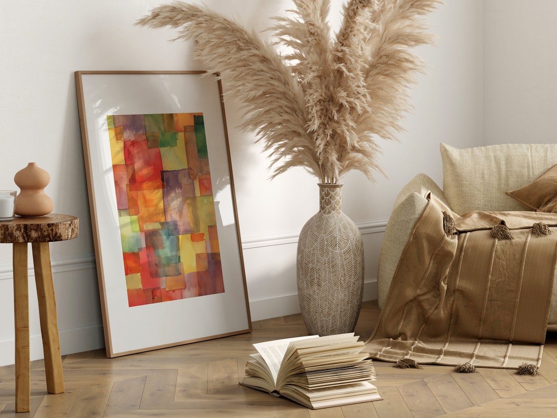 Colorful Modern Print, Abstract Wall Art, Contemporary Wall Decor ...