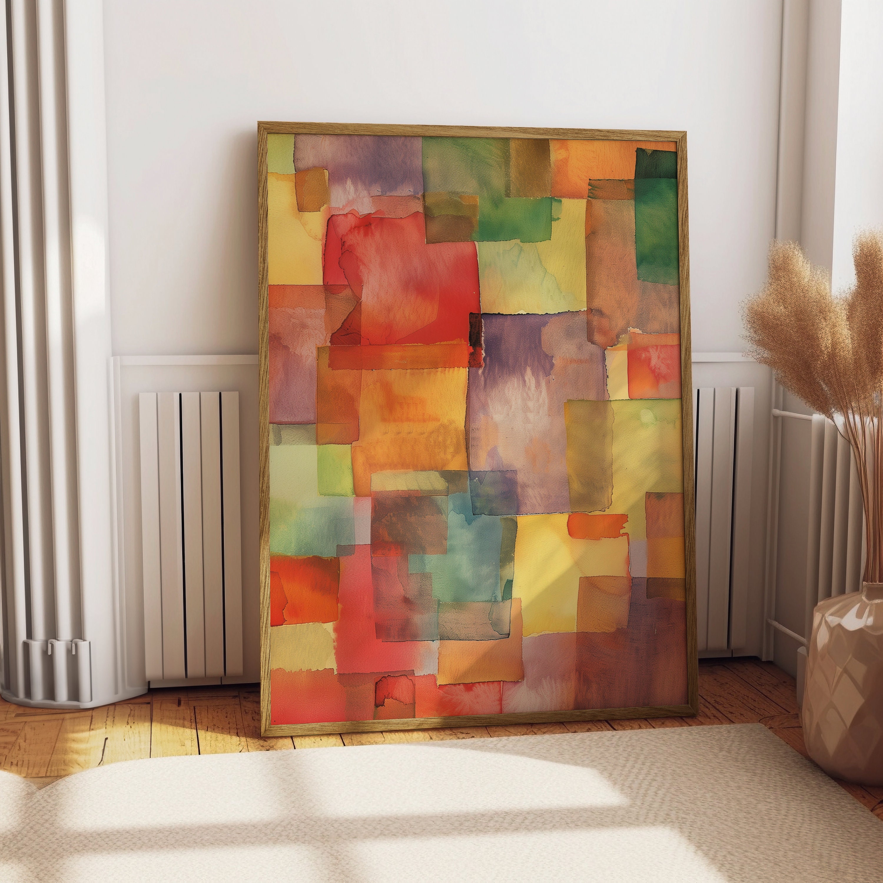 Colorful Modern Print, Abstract Wall Art, Contemporary Wall Decor ...