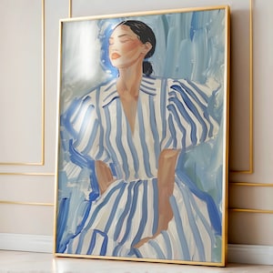 Colorful Stripes Art Print, Contemporary Striped Printable Art ...