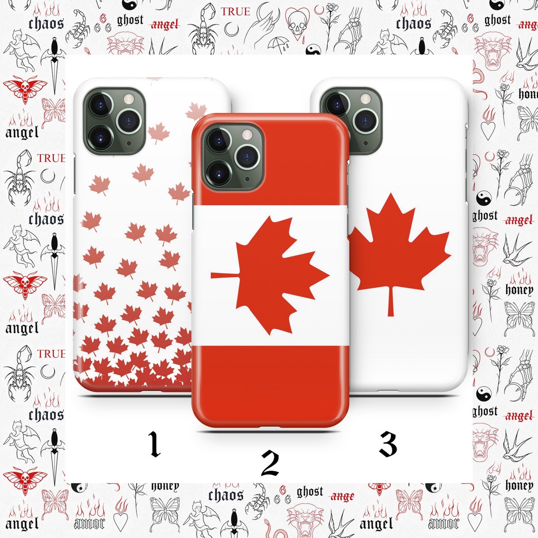 Canadian Flag 5 Phone Case for Apple iPhone 11 12 13 14 15 16 E 17 Air ...