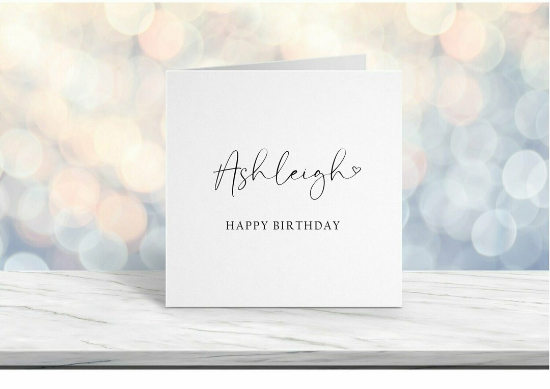 Custom Made Birthday Card With Your Text Personalised Personalized and ...